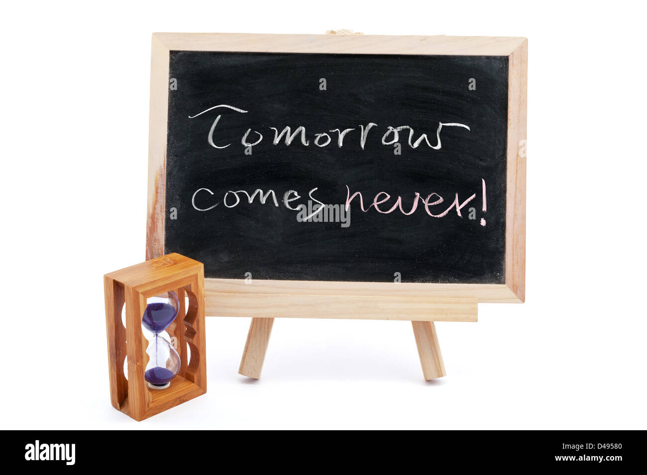 Time concept tomorrow clock Cut Out Stock Images & Pictures - Alamy