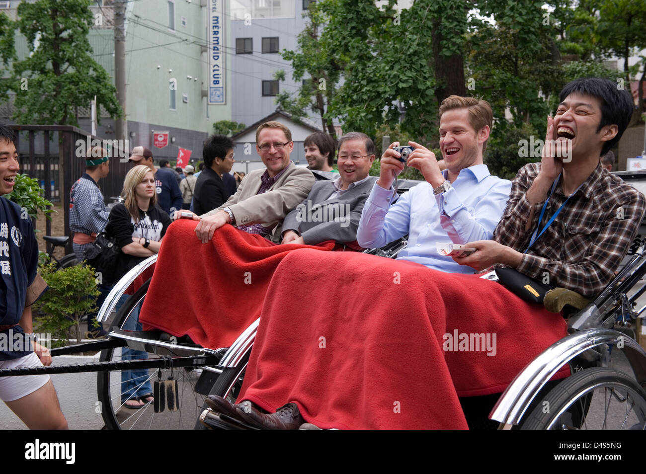 Foreigner riding rickshaw hi-res stock photography and images - Alamy