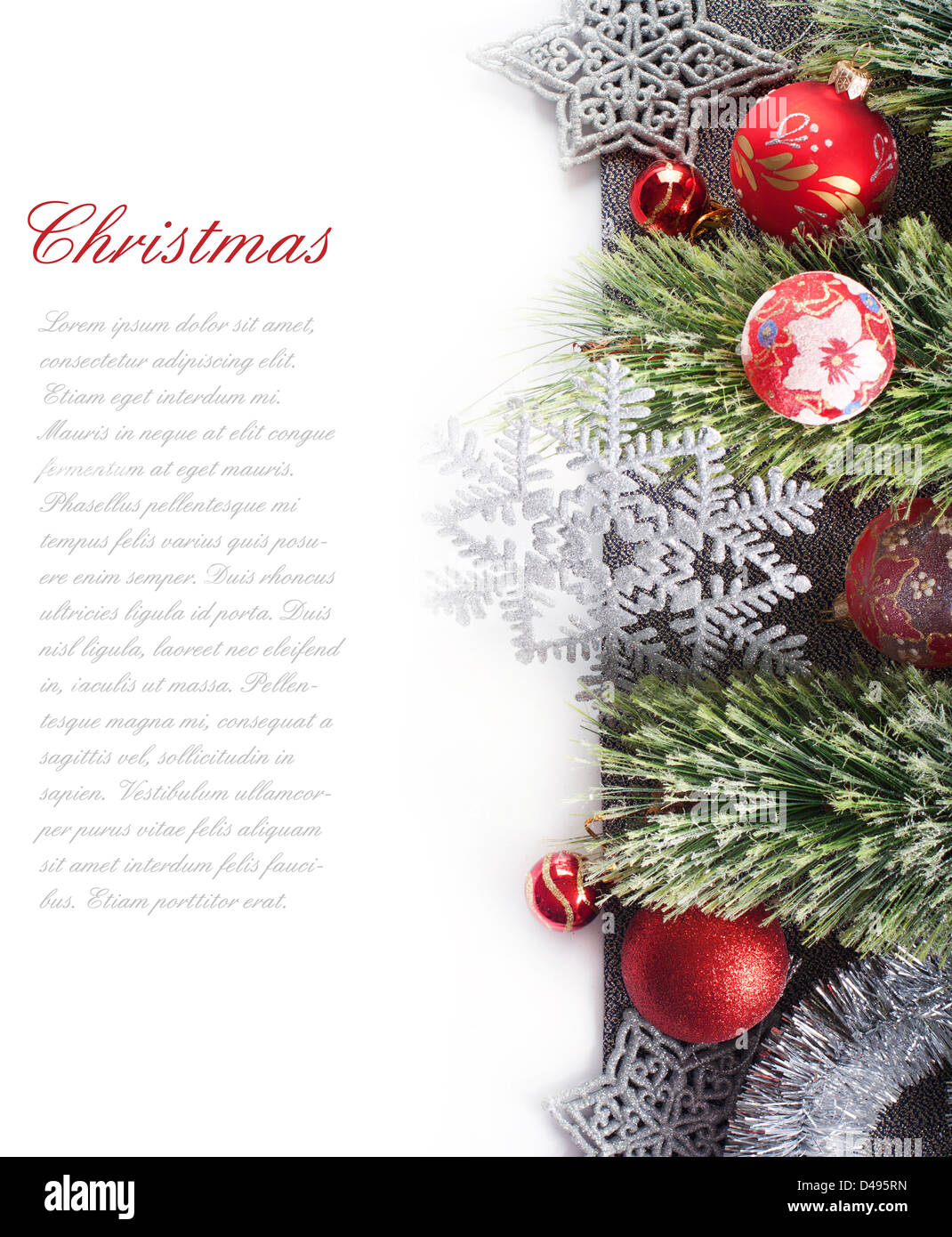 Christmas border text space hi-res stock photography and images - Alamy