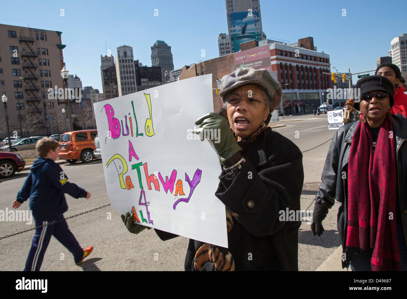 Detroit, Michigan - Detroit residents rally for immigration reform ...