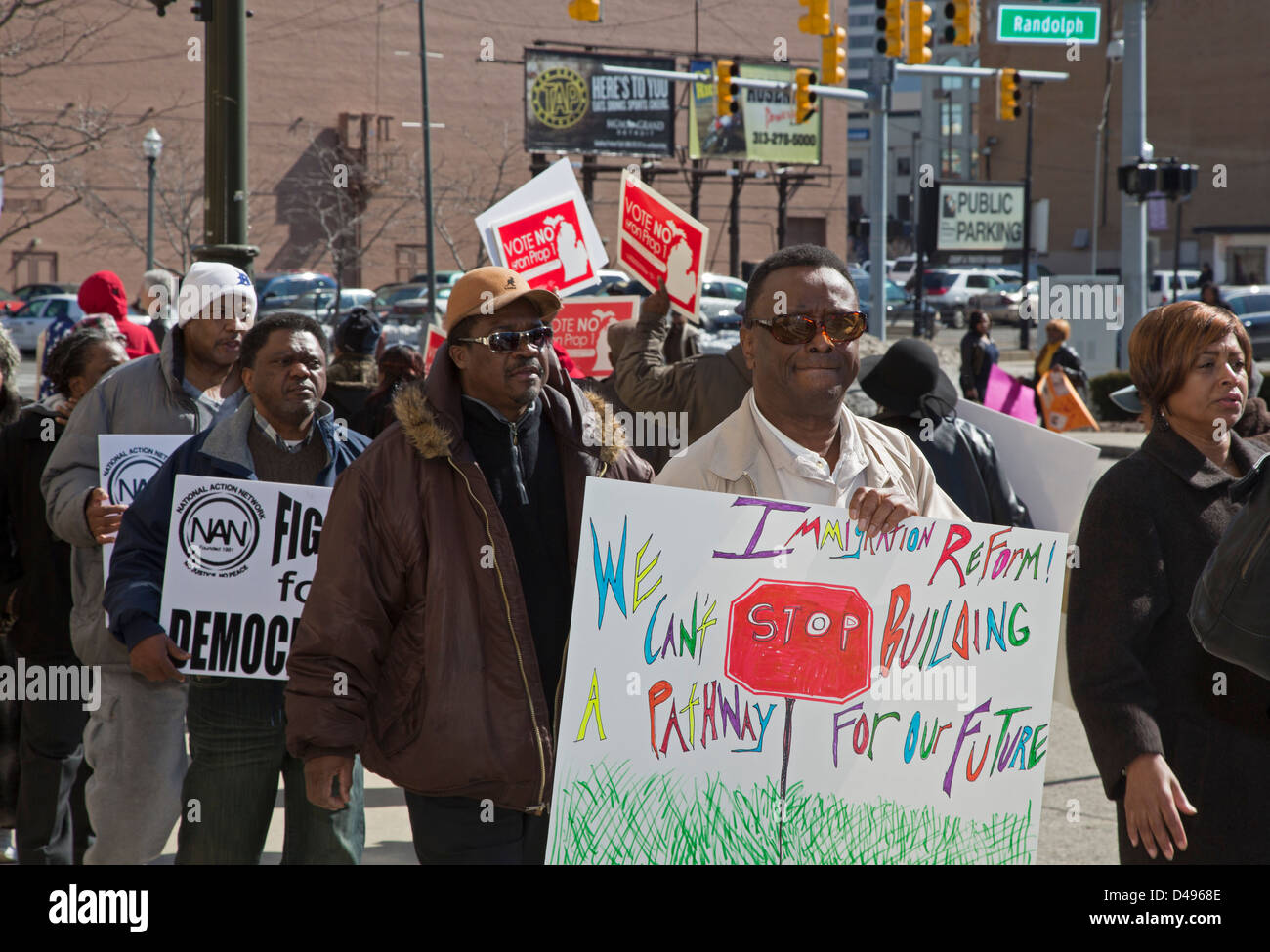 Detroit, Michigan - Detroit residents rally for immigration reform ...