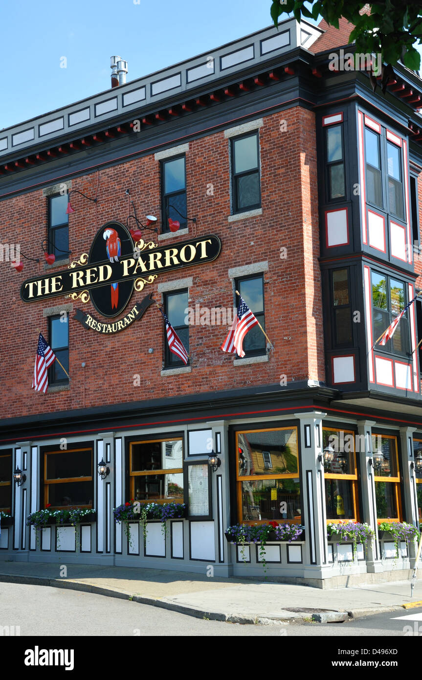 The Red Parrot Restaurant in Newport, Rhode Island, USA Stock Photo - Alamy