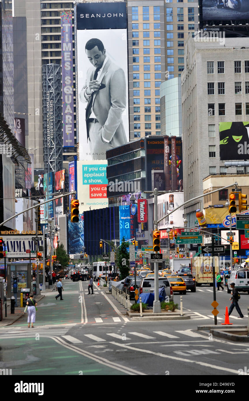 Times Square advertisements, New York City, USA Stock Photo - Alamy