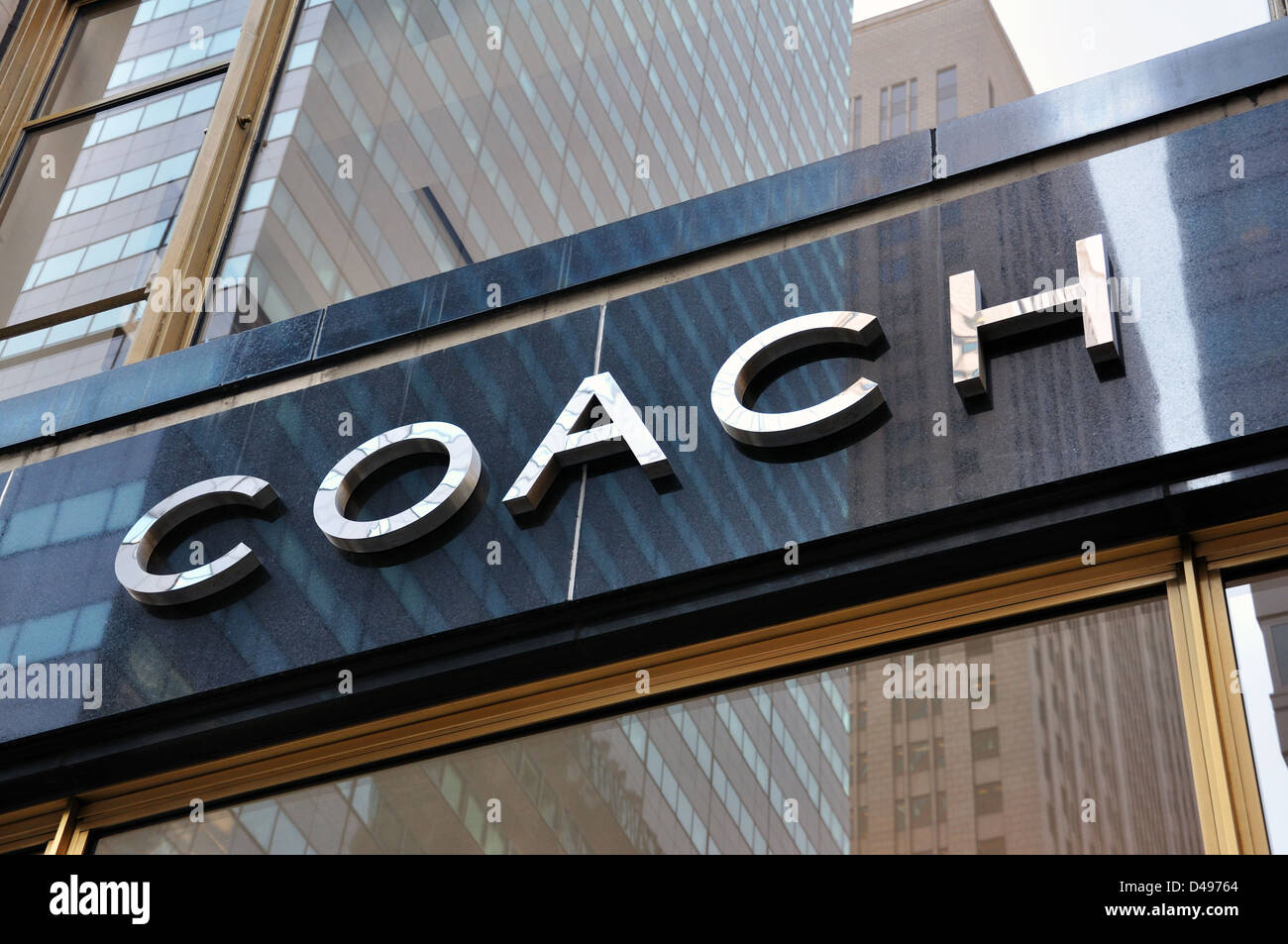 Coach storefront, New York City, USA Stock Photo - Alamy