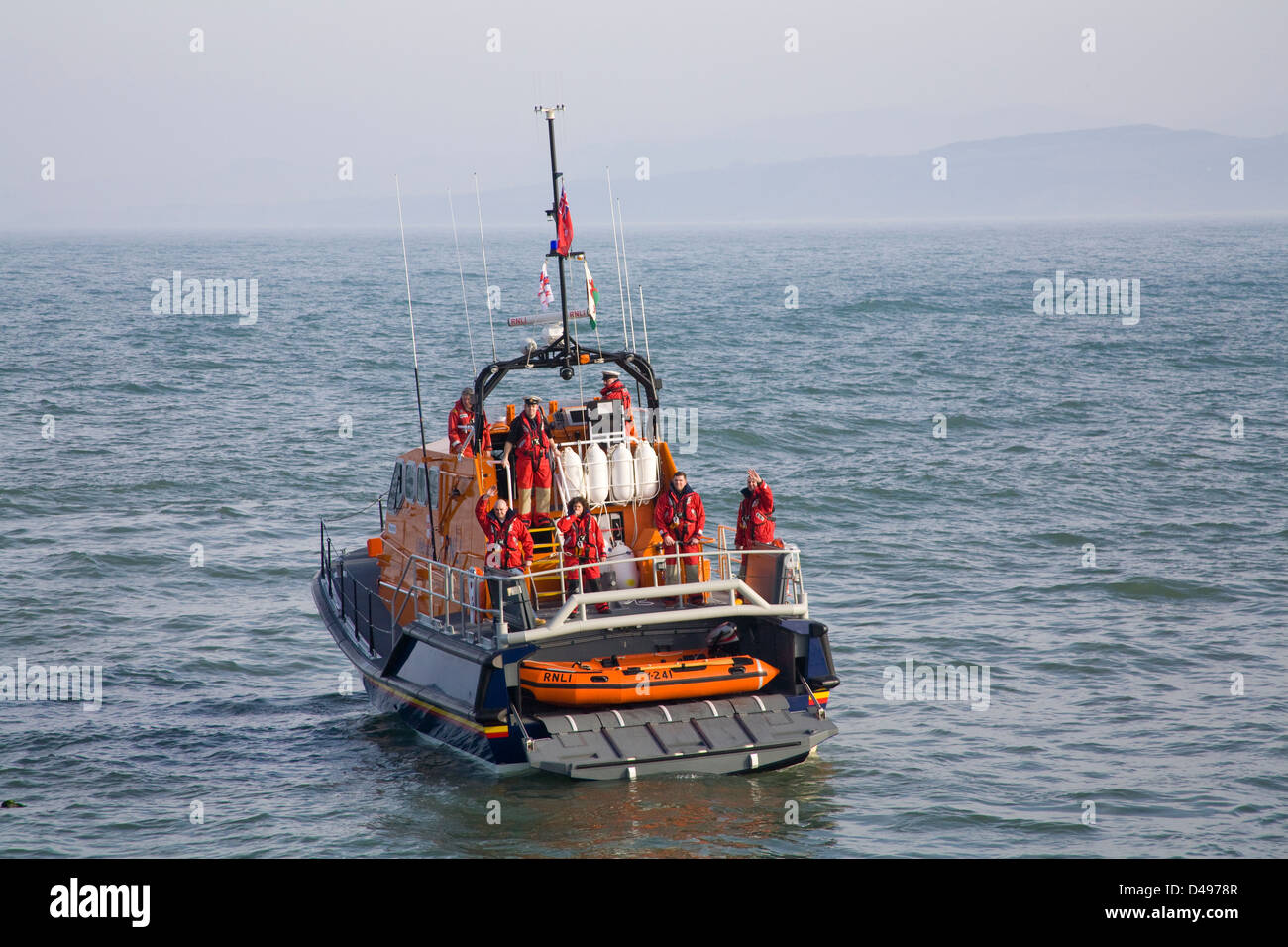 Moelfre Isle of Anglesey North Wales Tamar Class £2.7million RNLI ...