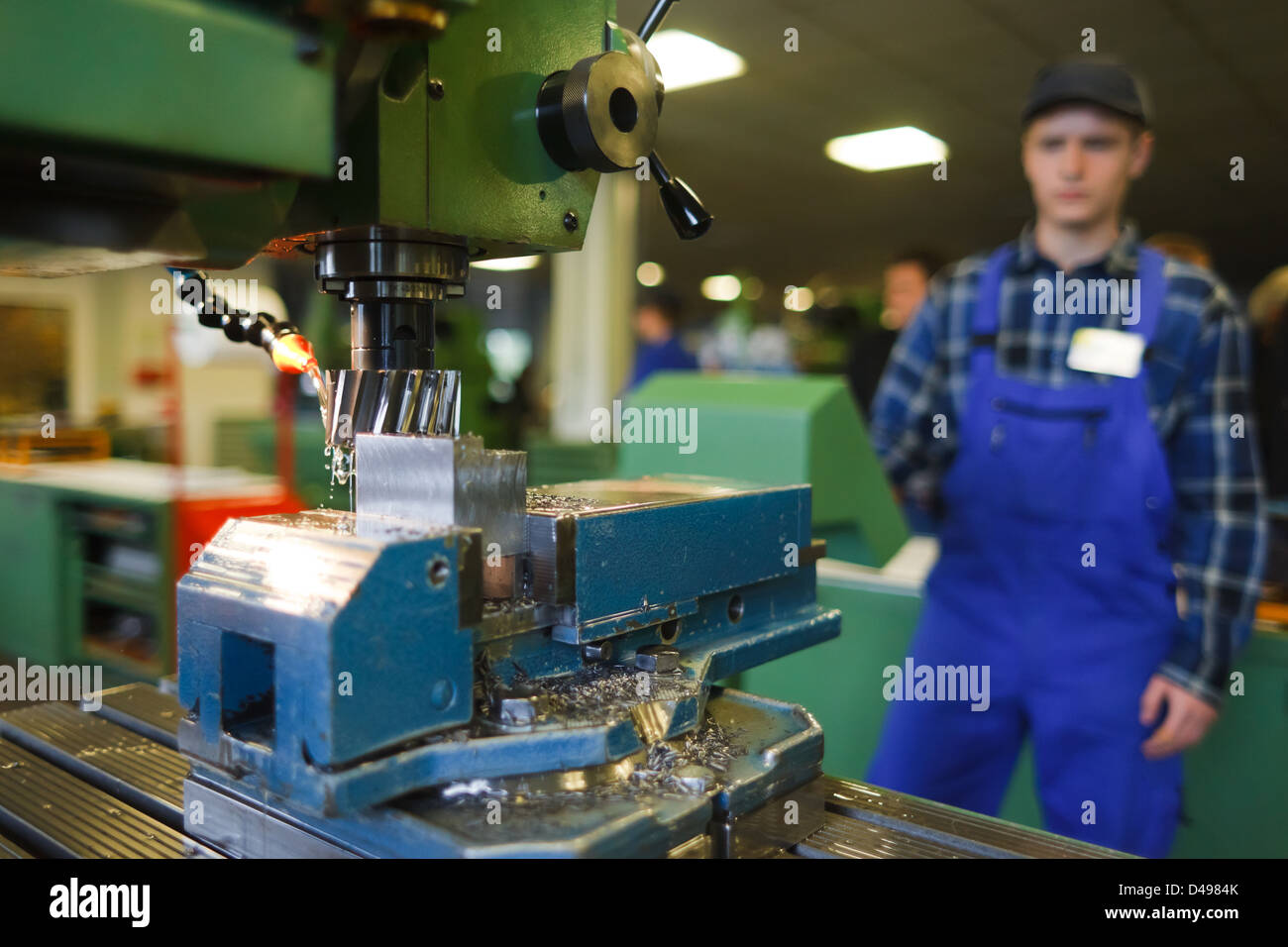 Berlin, Germany, industrial mechanic apprentice training center in the ...