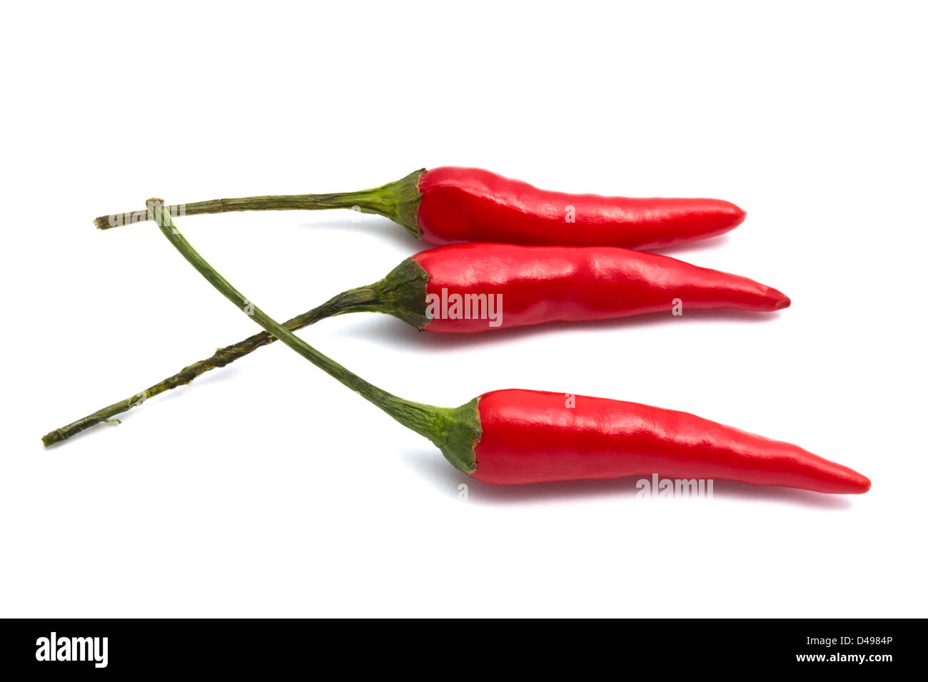 Fresh red chilli isolated on white background Stock Photo - Alamy