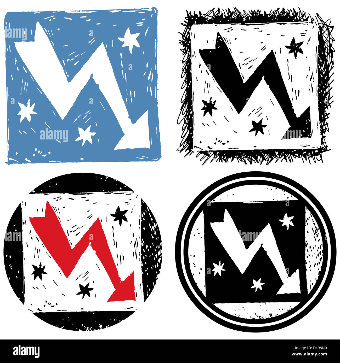 abstract hand drawn icons, doodle flash Stock Photo - Alamy