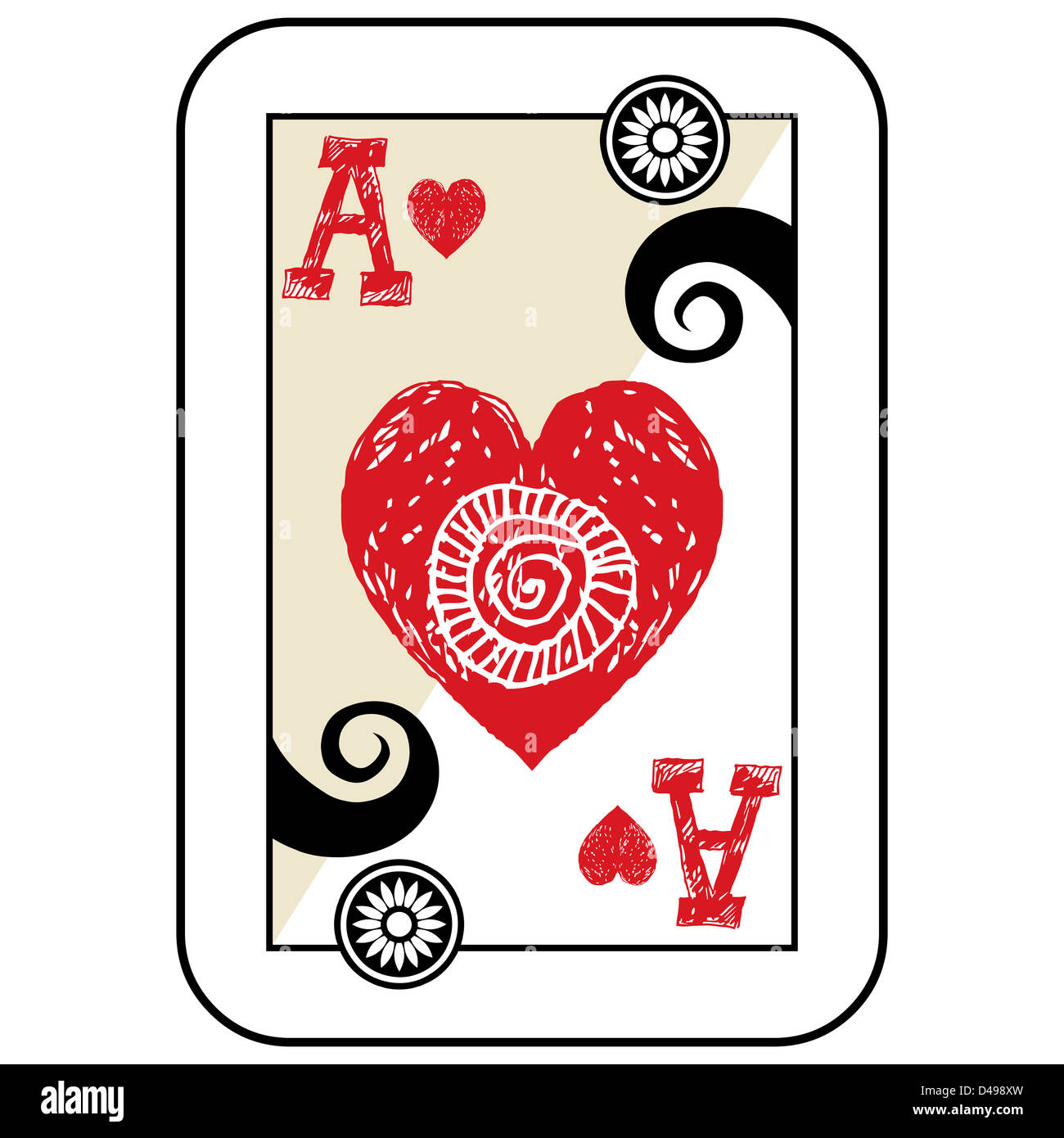 Playing card doodles cartoon hi-res stock photography and images - Alamy