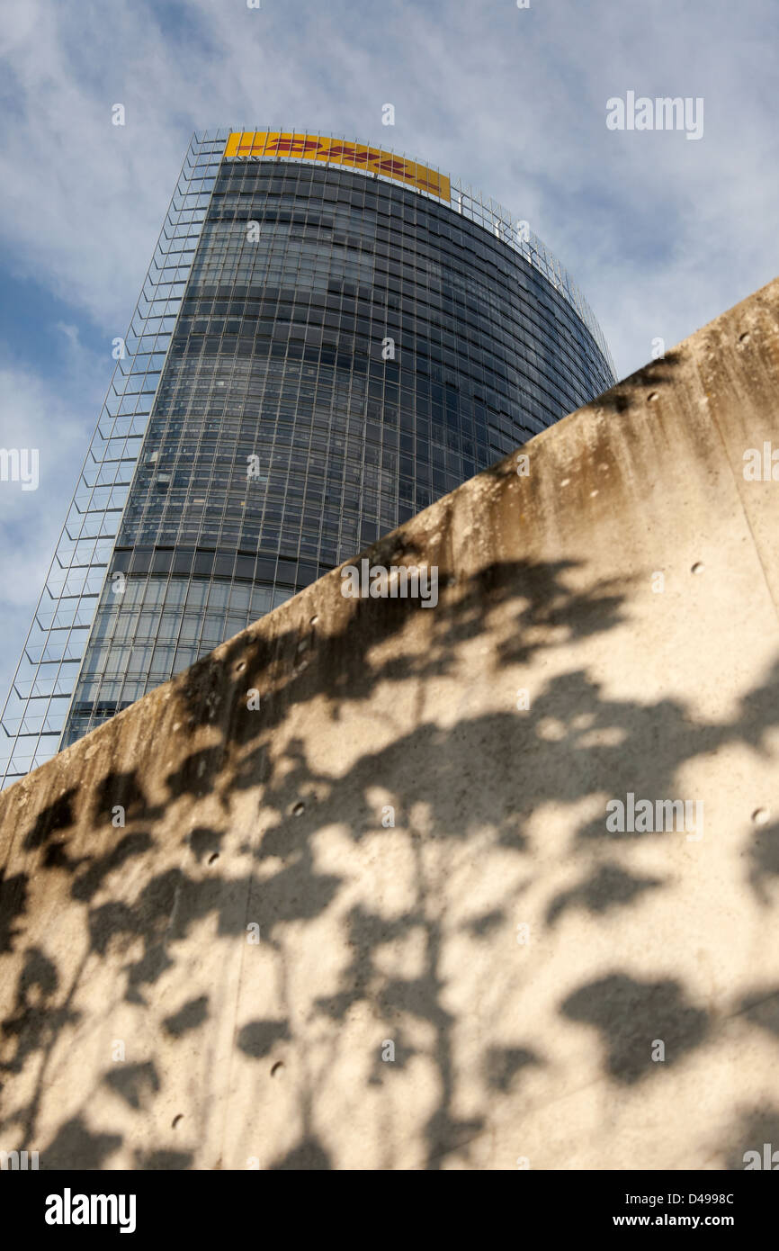 Bonn, Germany, the Bonn Post Tower, headquarters of the logistics ...
