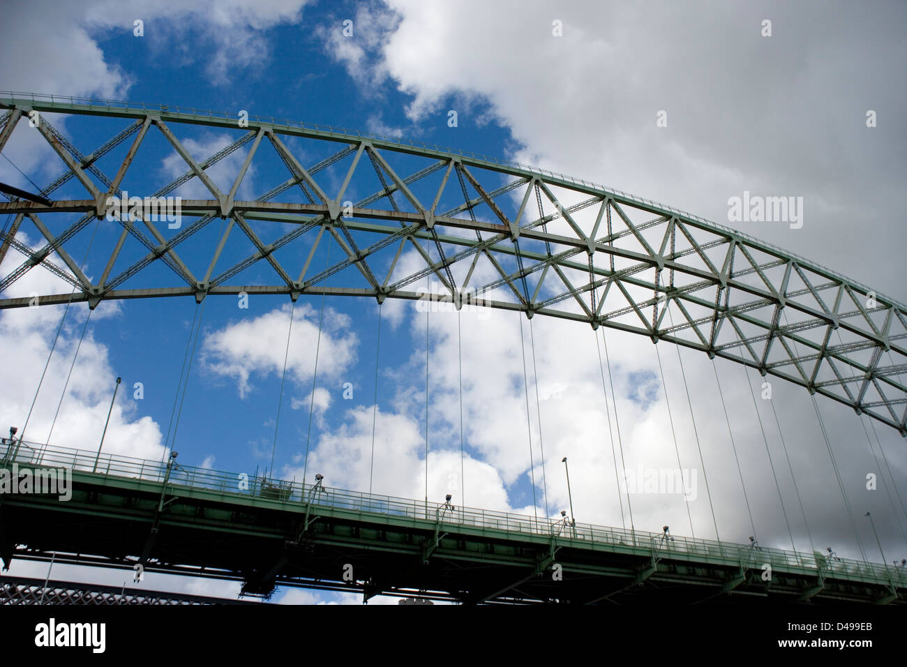 Runcorn Widnes Road Bridge on the Manchester Ship Canal from the Mersey ...