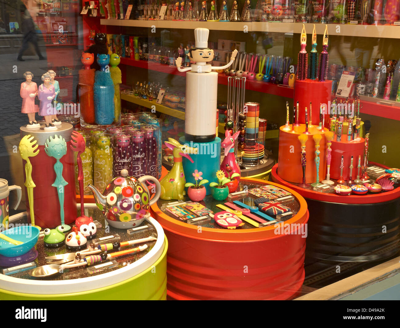 Colorful window display in Chester Cheshire UK Stock Photo - Alamy
