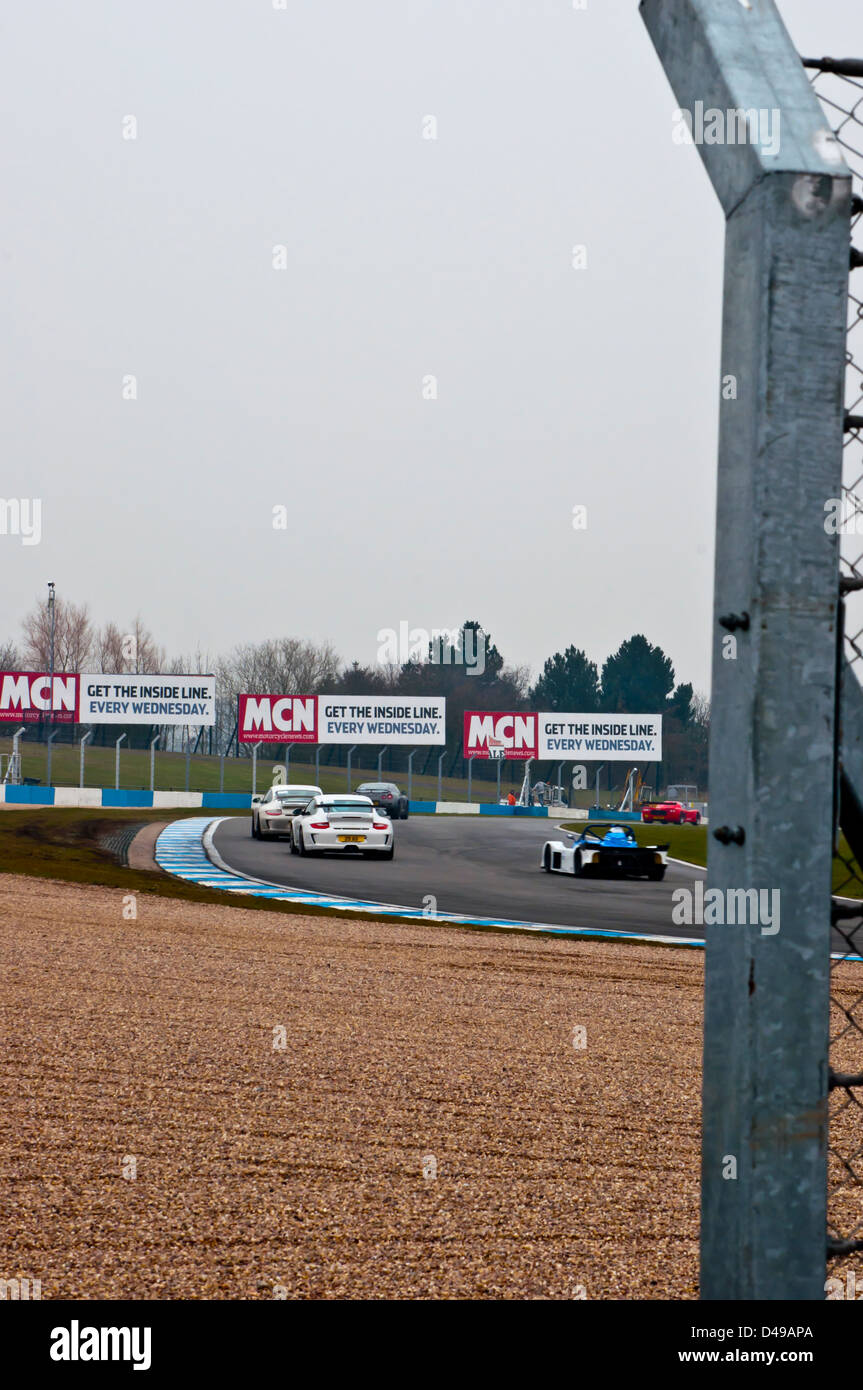 Track day Donnington Park motor racing circuit Stock Photo - Alamy