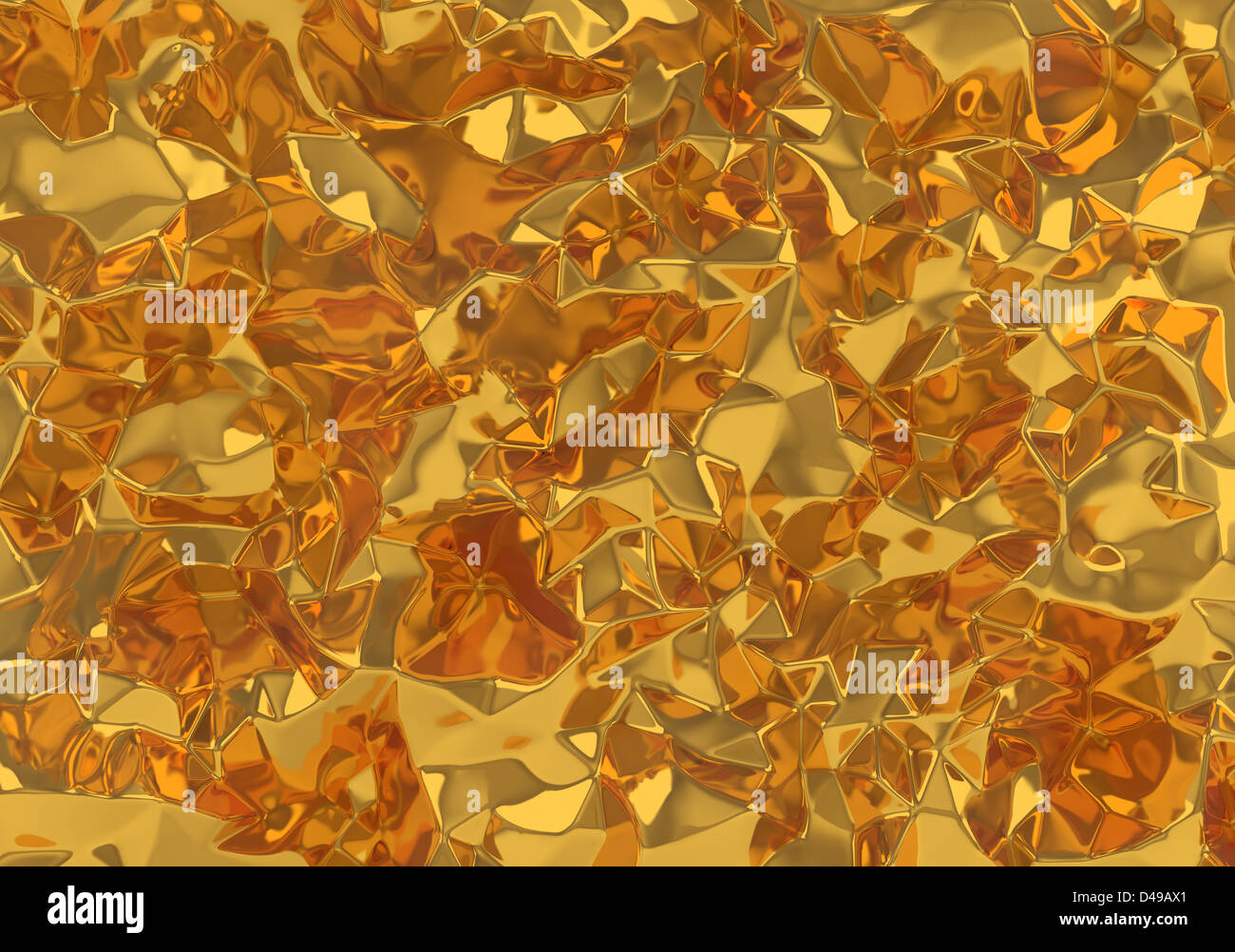 3d illustration of crumpled gold foil background Stock Photo - Alamy