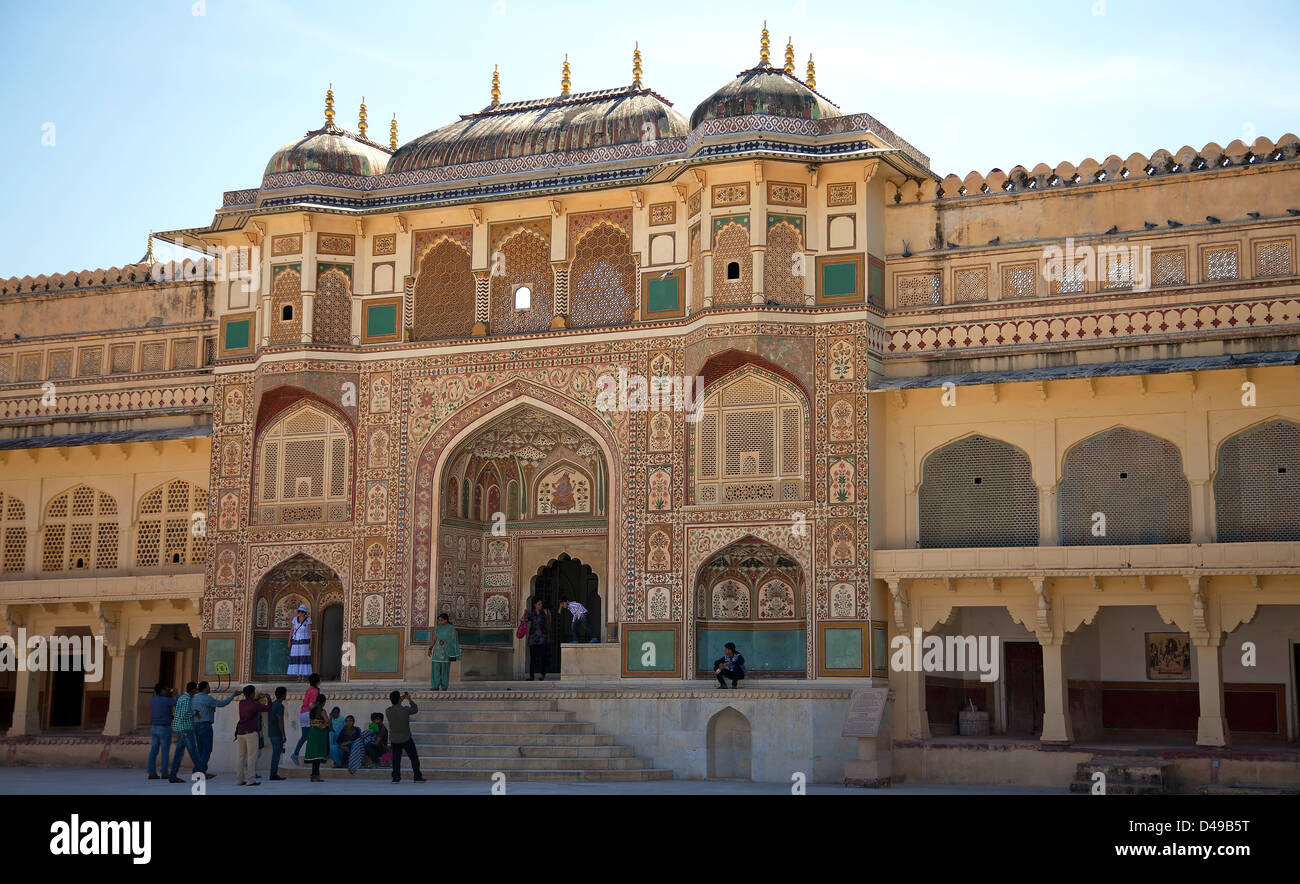 Ganesh pol at Amber fort Jaipur,India Stock Photo - Alamy