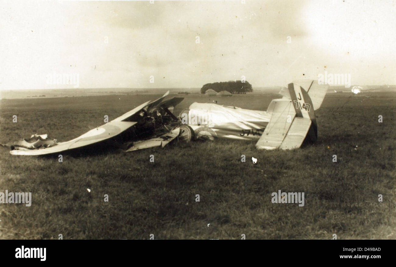 A photograph by Edwin Newman captures a fighter aircraft crash during ...