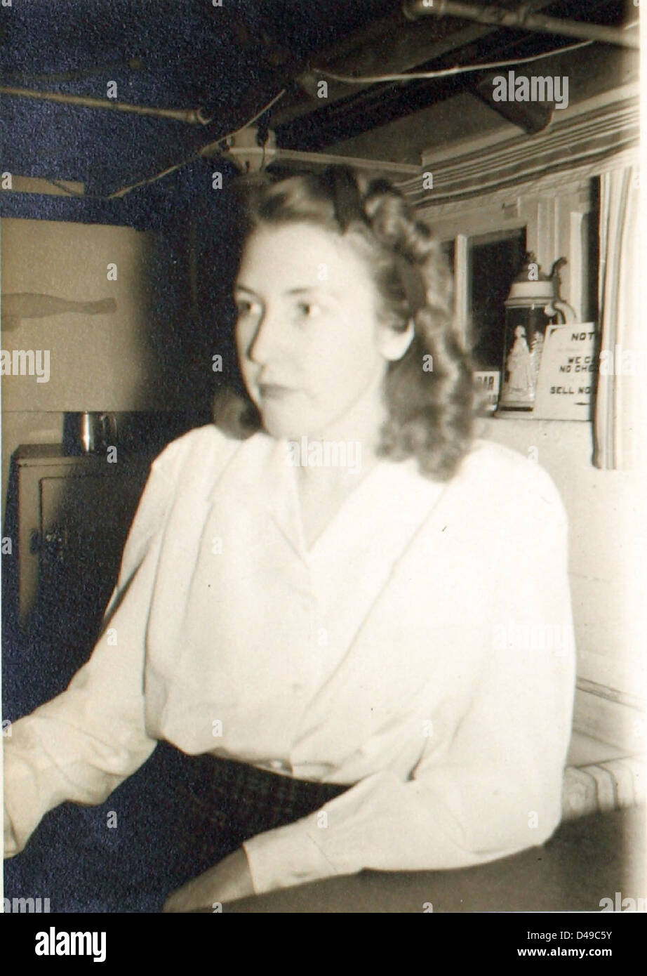 A portrait by Edwin Newman features Barbara Eves, a notable figure ...