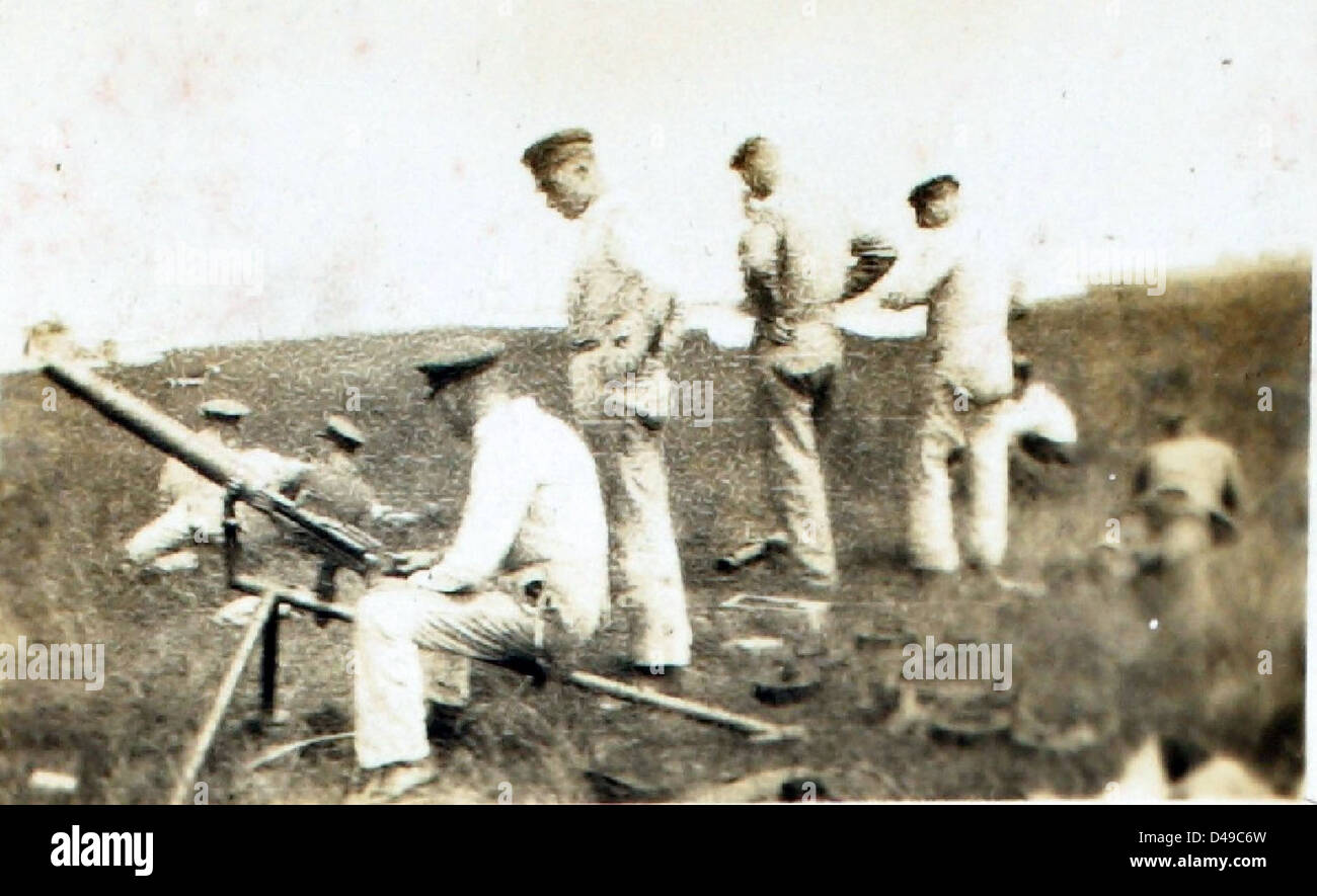 In 1923, the Royal Air Force conducted a gunnery class at Eastchurch ...