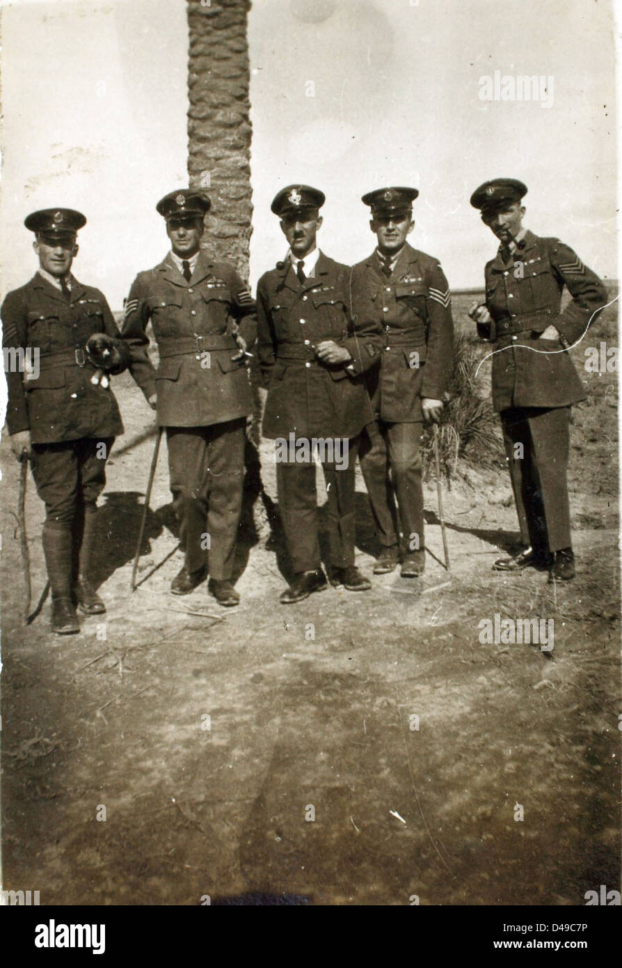 This photograph by Edwin Newman shows several RAF personnel, including ...