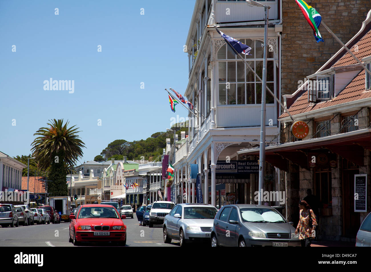 Simons Town Main Road in Western Cape - South Africa Stock Photo - Alamy
