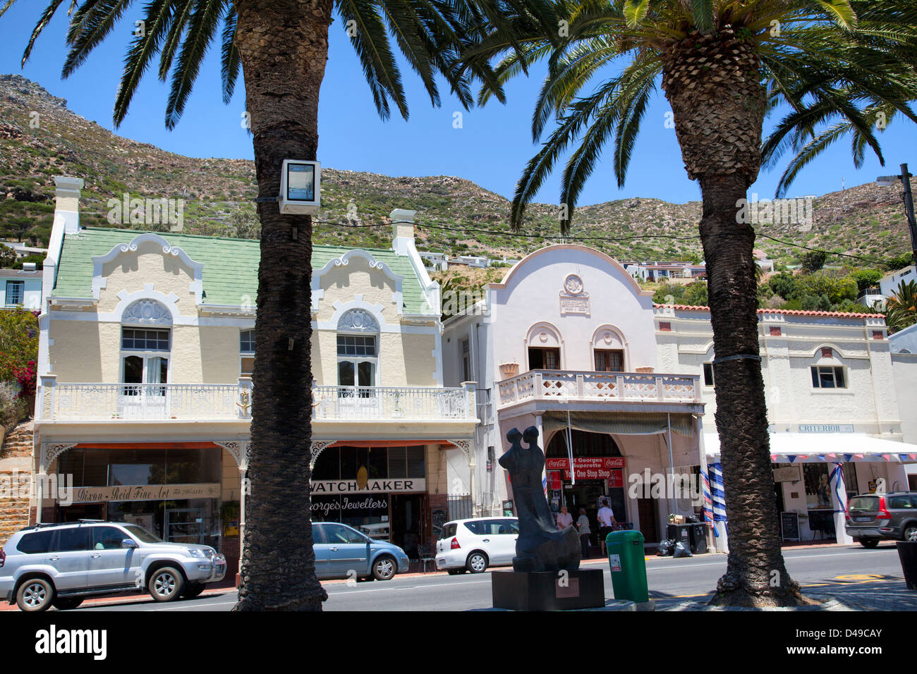 Simons Town Main Road in Western Cape - South Africa Stock Photo - Alamy