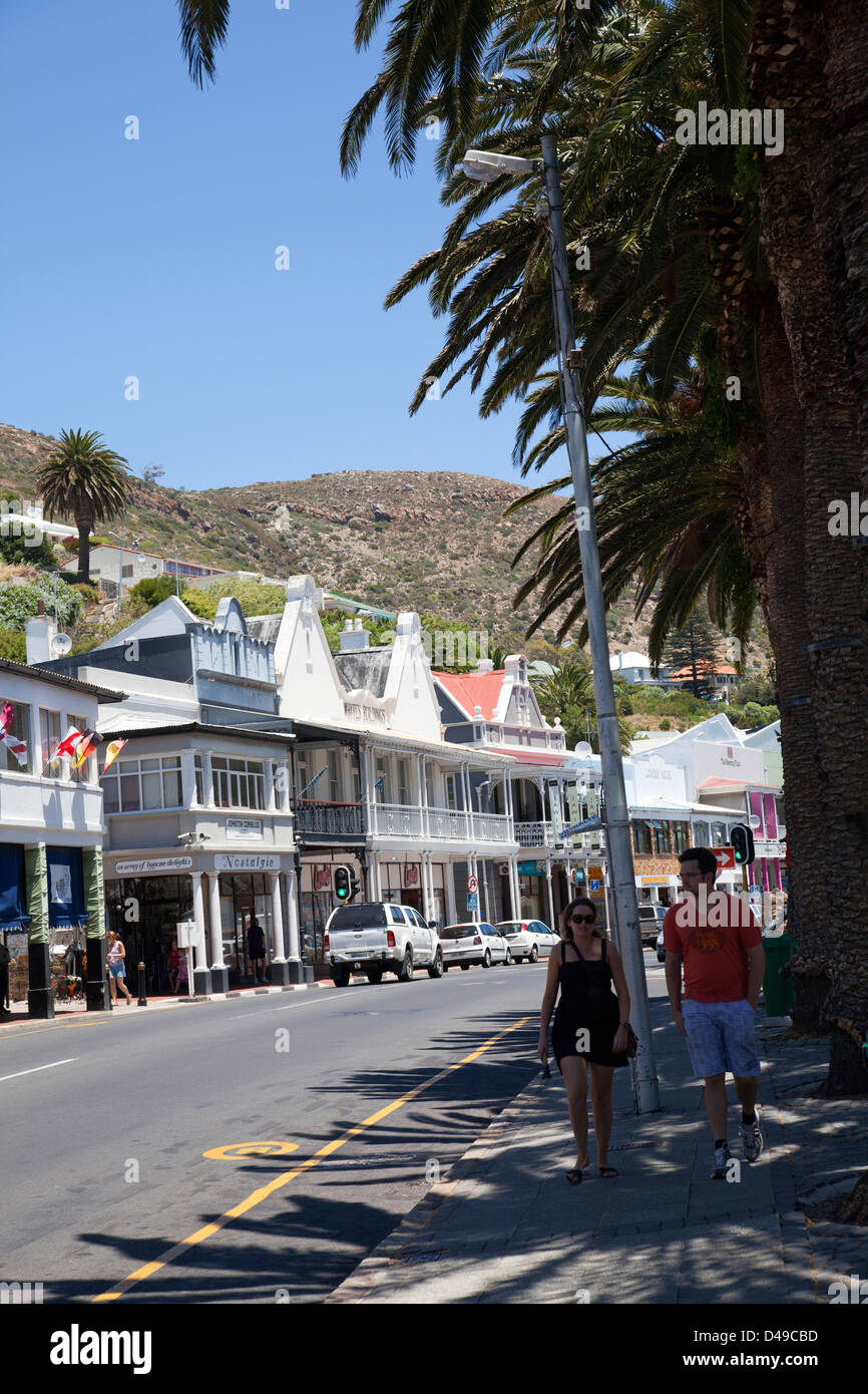 Simons Town Main Road in Western Cape - South Africa Stock Photo - Alamy