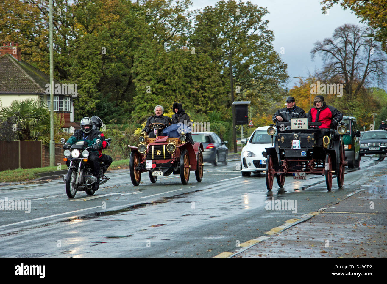 Vintage Car Rally Surrey England Stock Photo - Alamy