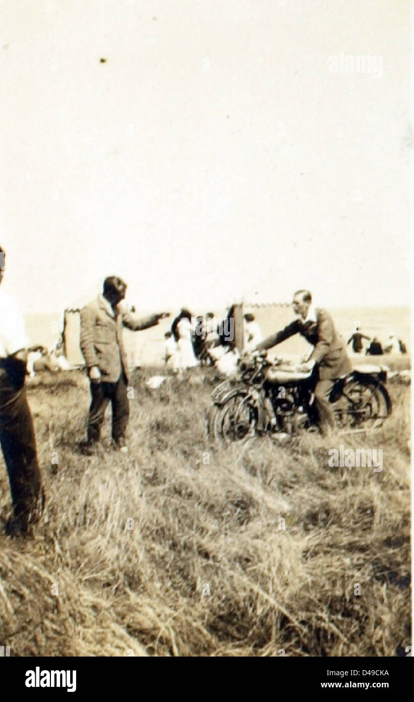 This photo captures Neville explaining the Brough, a significant piece ...