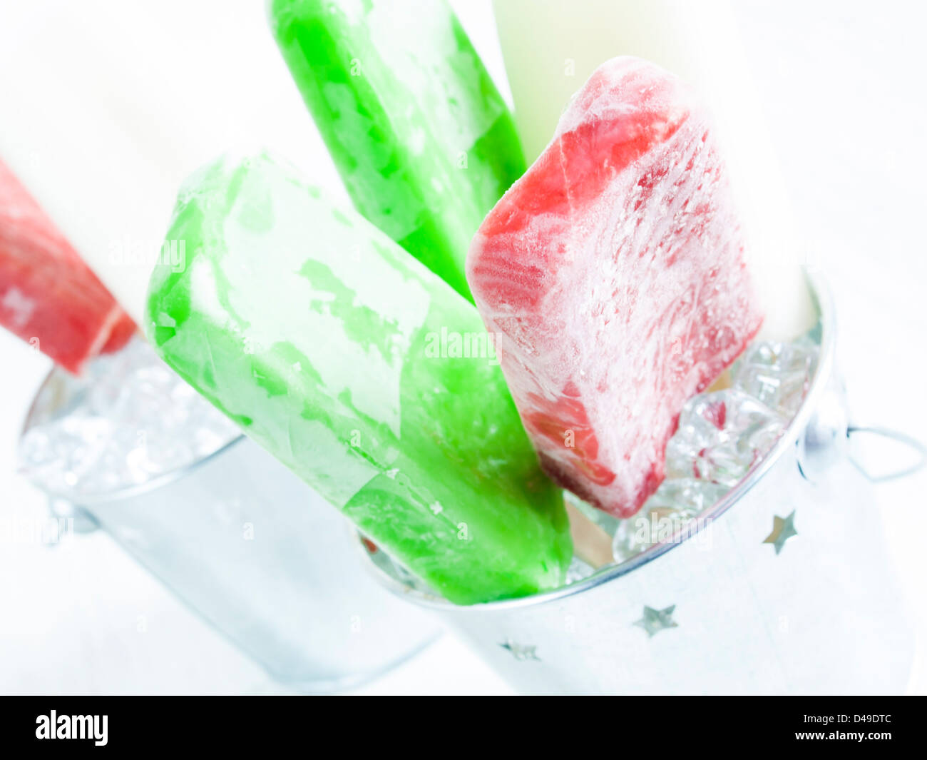 Frozen pop on a stick Stock Photo - Alamy