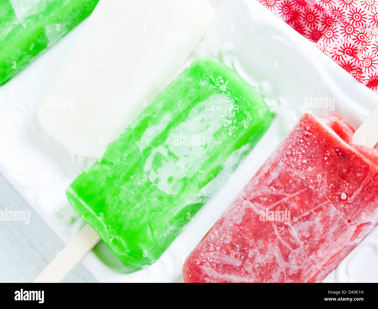 Frozen pop on a stick Stock Photo - Alamy