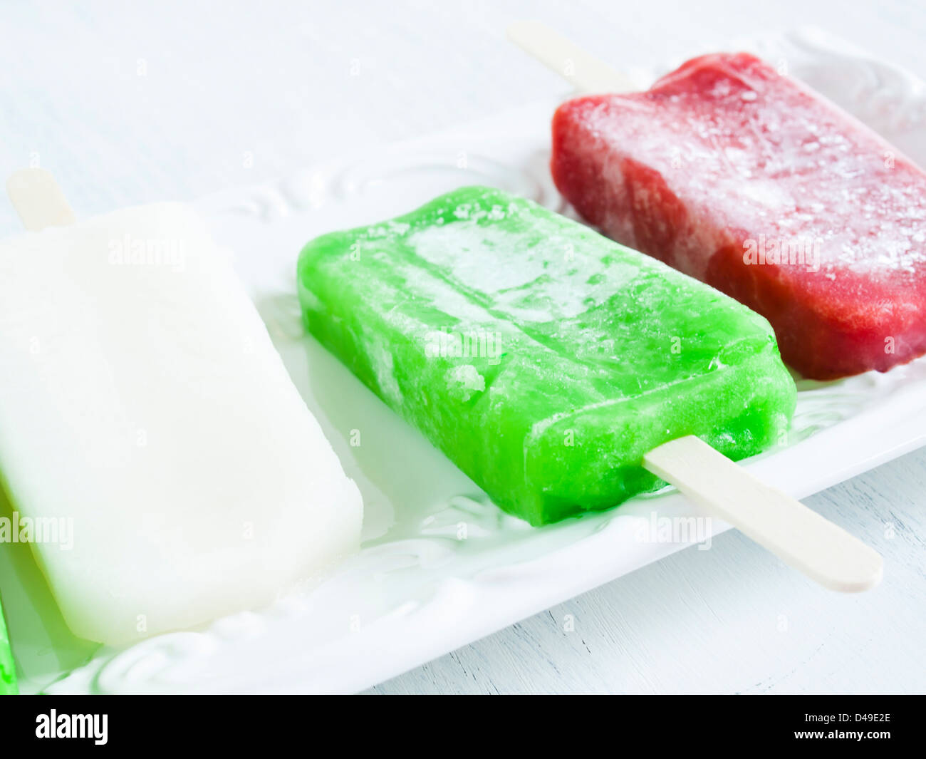 Frozen pop on a stick Stock Photo - Alamy