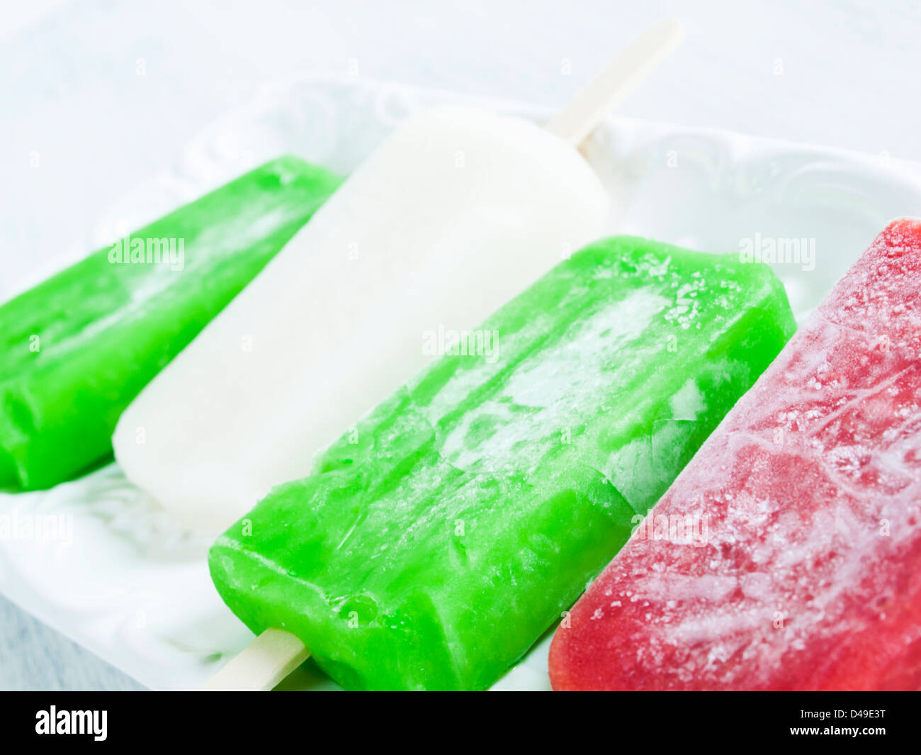 Frozen pop on a stick Stock Photo - Alamy