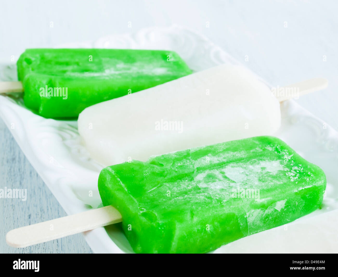 Frozen pop on a stick Stock Photo - Alamy