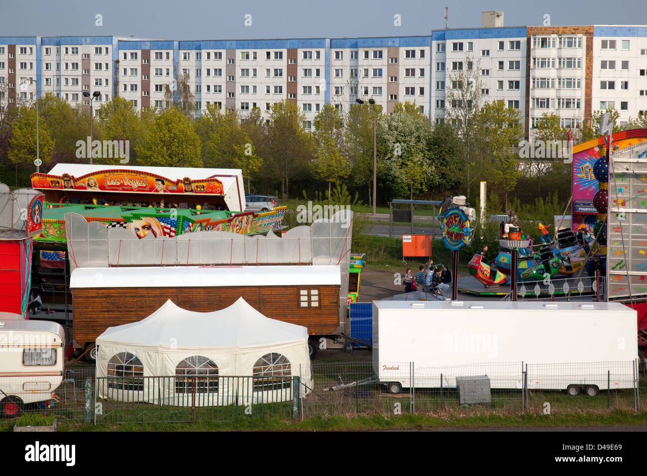 Berlin, Germany, tents, a fun fair on the outskirts Stock Photo - Alamy