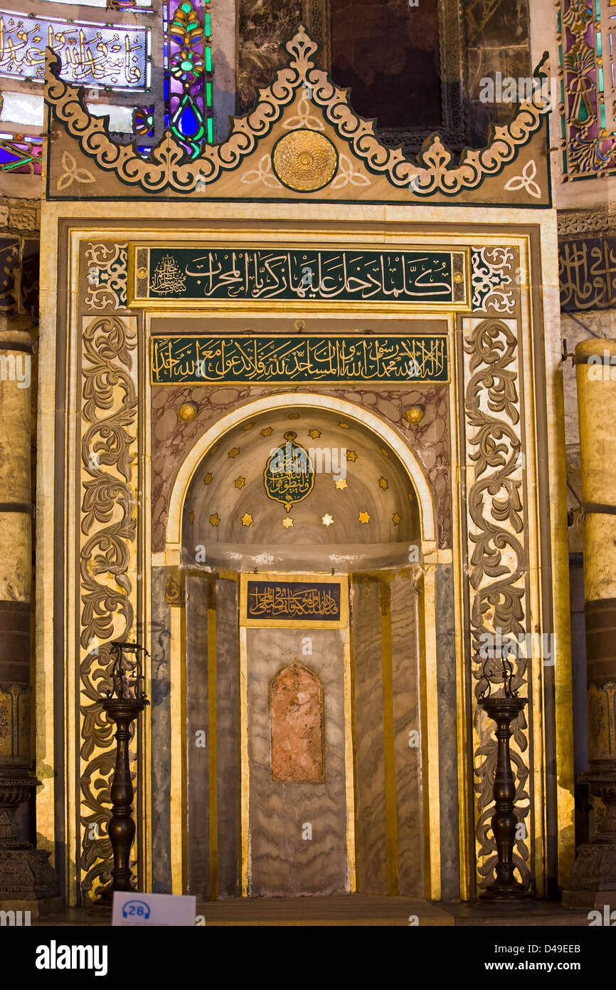 Hagia sophia mihrab hi-res stock photography and images - Alamy
