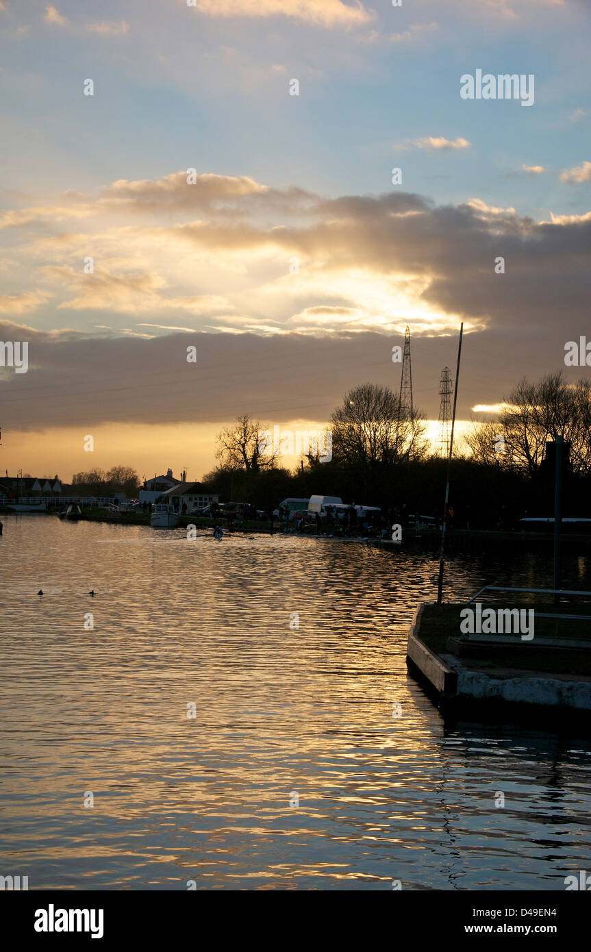 Saul Junction Gloucestershire UK Sharpness Canal Stock Photo - Alamy