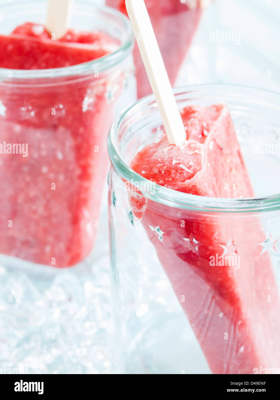 Frozen pop on a stick Stock Photo - Alamy