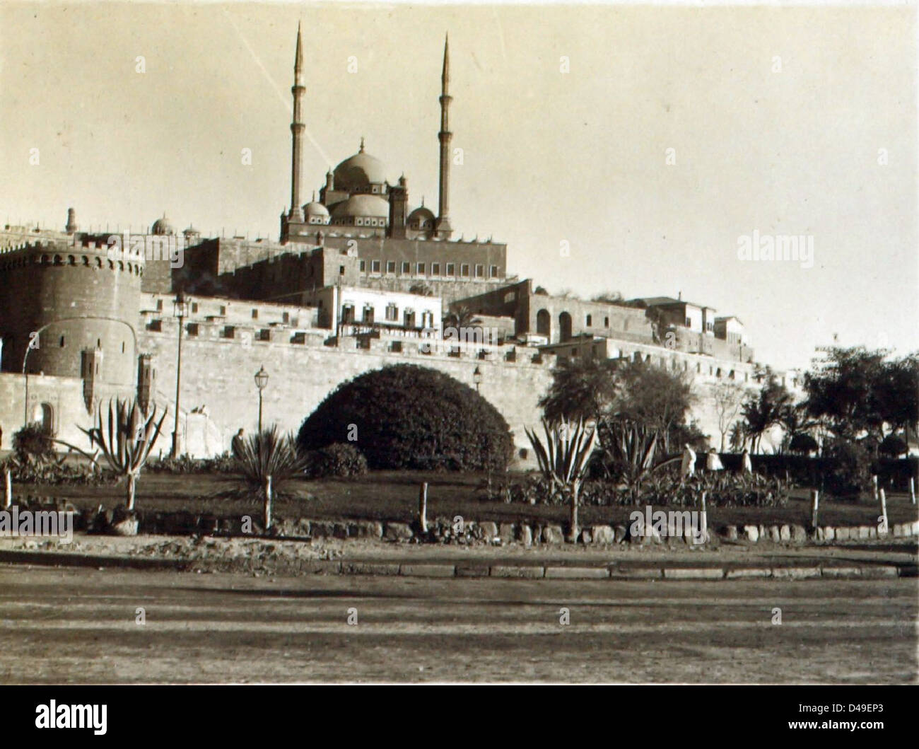 A view of the Citadel in Cairo, captured by Edwin Newman. This historic ...
