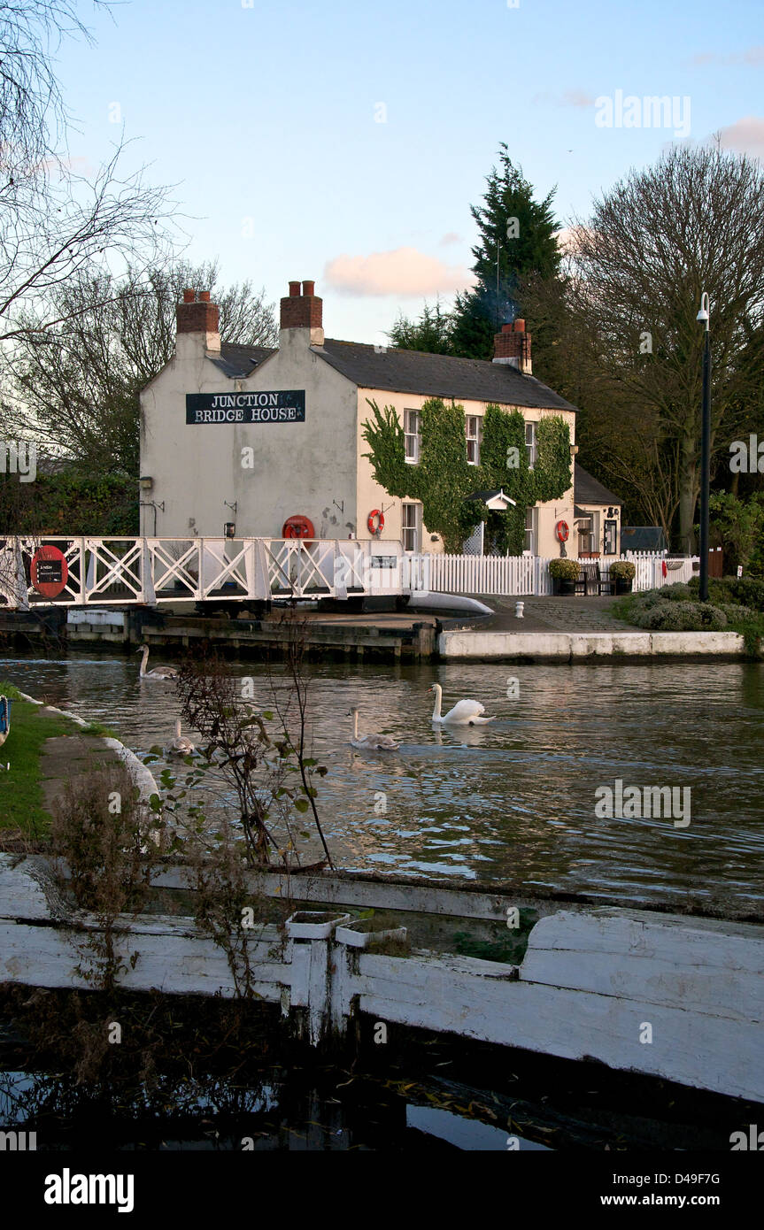 Saul Junction Gloucestershire UK Sharpness Canal Stock Photo - Alamy