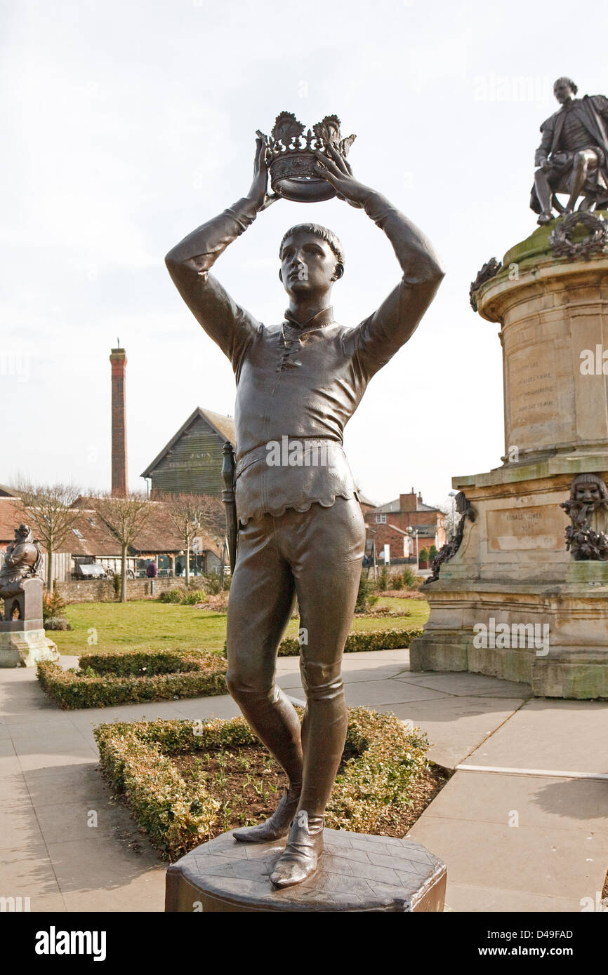 Prince Hal statue at the Gower memorial in Stratford Upon Avon Stock ...