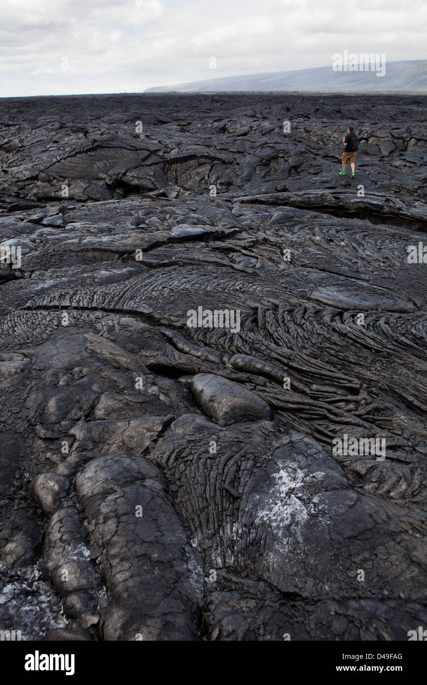A lava formation at the Hawaii Volcanoes National Park, Big Island ...