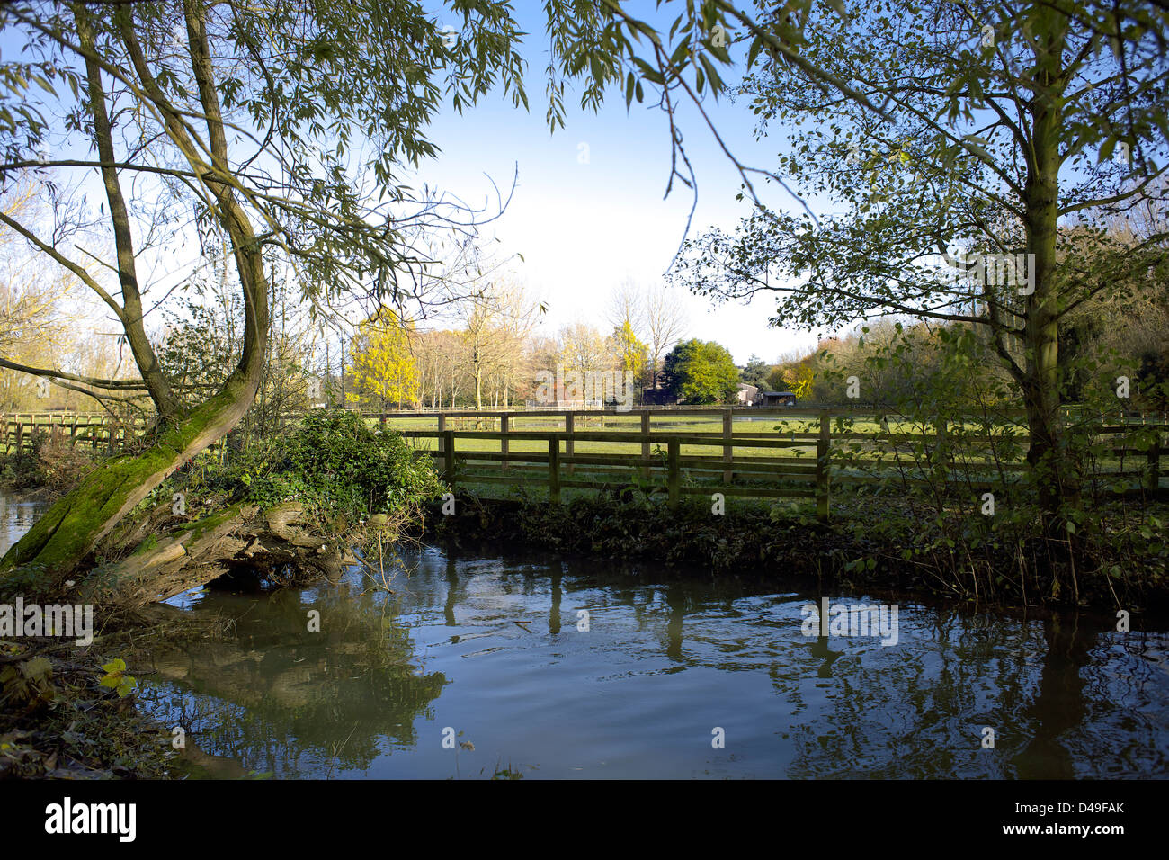 River Cherwell Lower Heyford Oxfordshire England UK Cherwell Valley ...