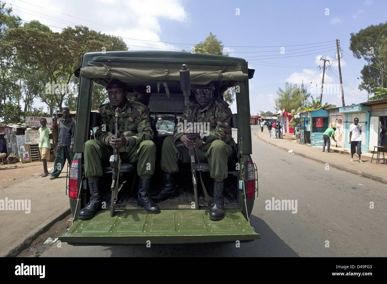 Nairobi, Kenya. 9th March 2013. Members of the General Service Unit (a ...