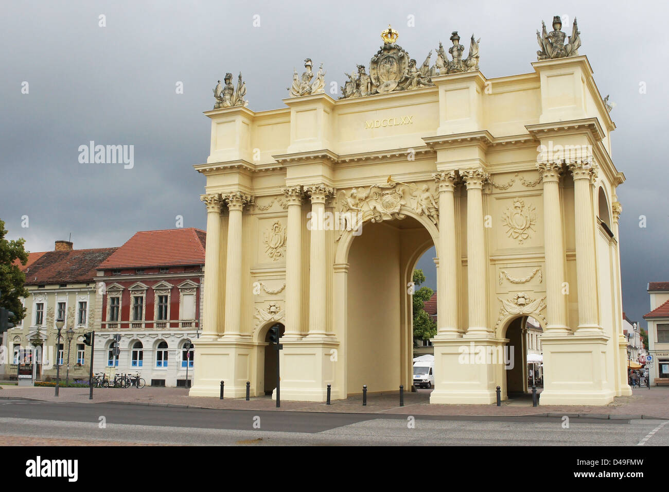 Historic Brandenburg Gate, Potsdam, Germany, Europe Stock Photo - Alamy