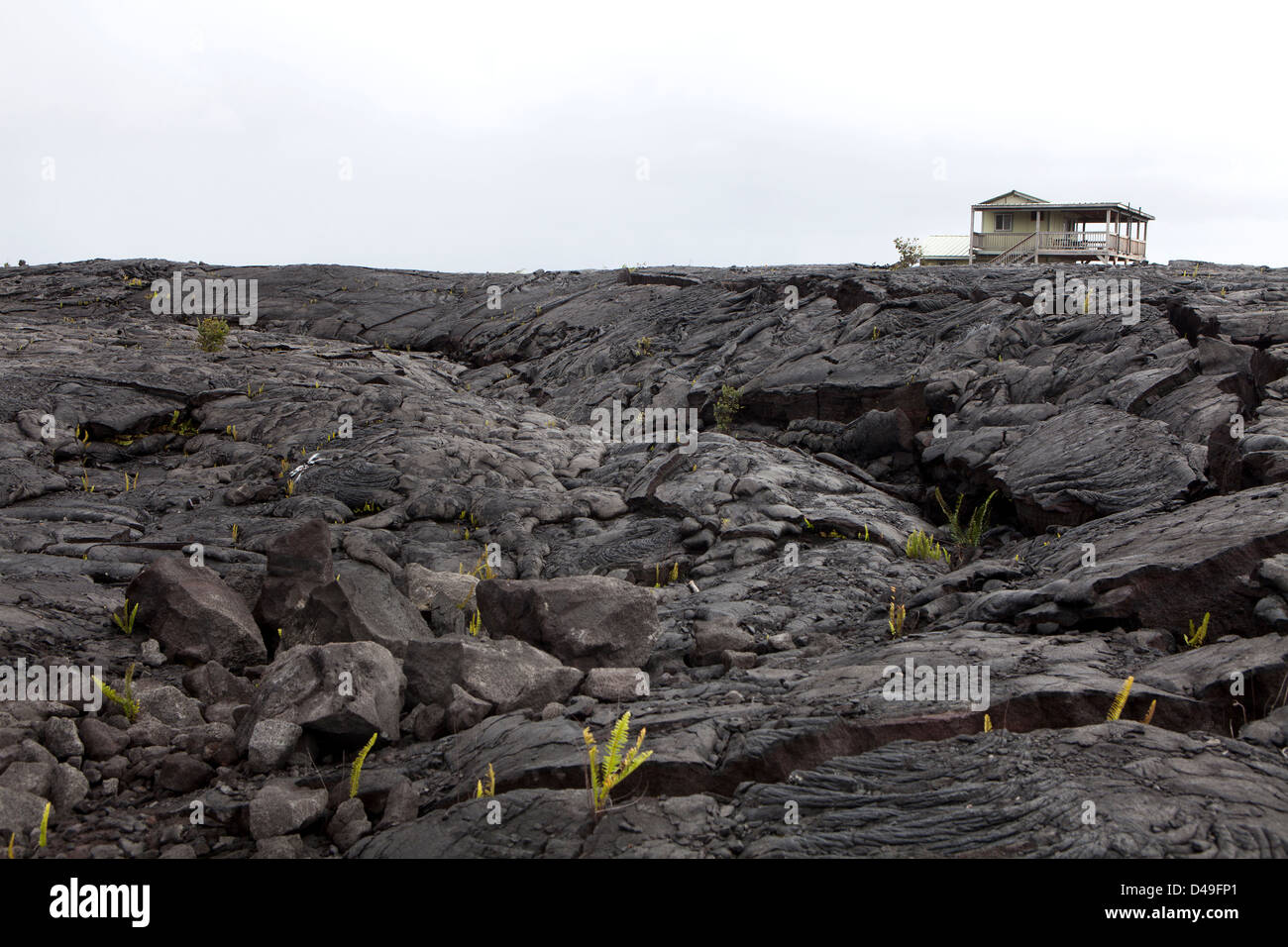 A lava formation at the Hawaii Volcanoes National Park, Big Island ...