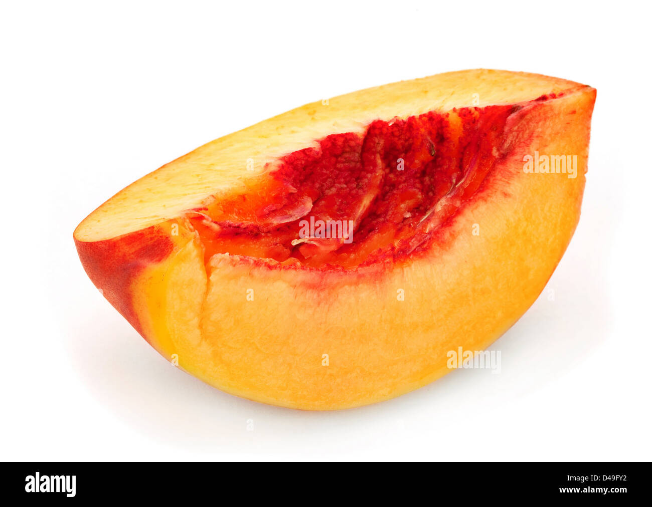 Nectarine peach family fruit isolated Stock Photo - Alamy