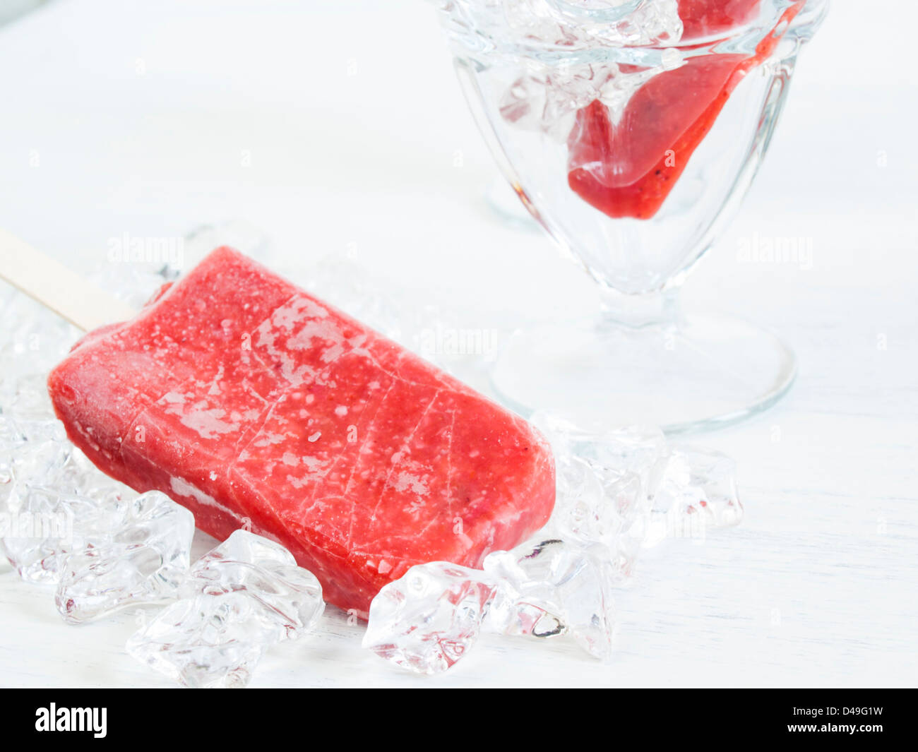 Frozen pop on a stick Stock Photo - Alamy