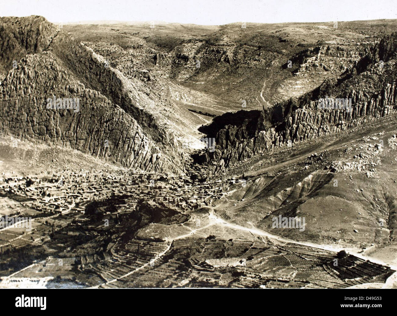 Khurds Village, located in the hills at 5,000 feet, is depicted in this ...