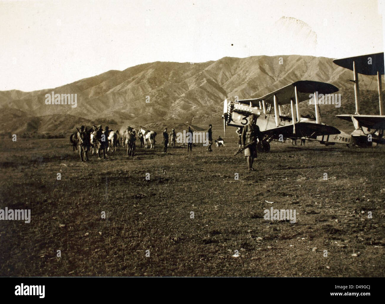 This photograph by Edwin Newman shows the Penjwin landing ground in ...