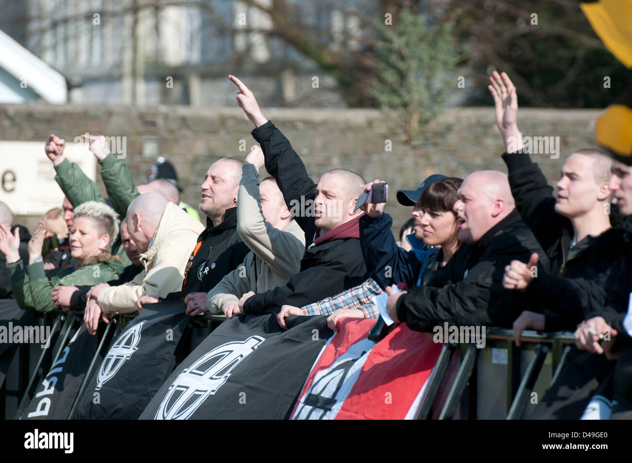 National front skinheads hi-res stock photography and images - Alamy